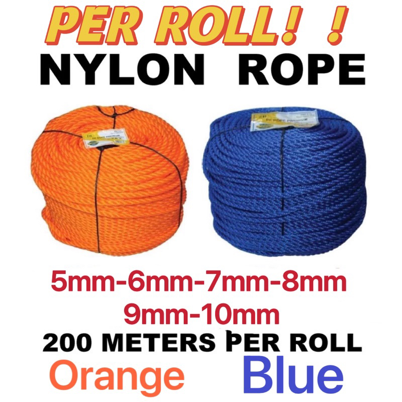 HIGH QUALITY POLYETHYLENE ROPE/NYLON ROPE (200METERS) SOLD PER ROLL ...
