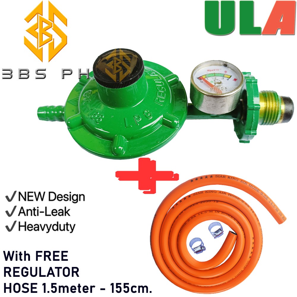 LPG Regulator with Pressure Gauge High Quality Gas Booster free hose ...