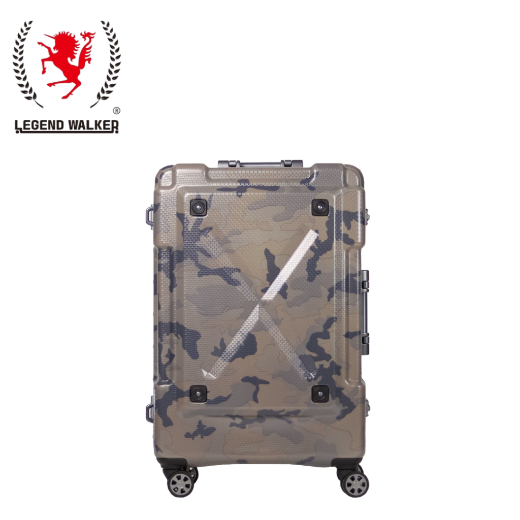 LEGEND WALKER Outdoor 6302 Gray Camouflage (Frame Type) - TSA Luggage ...