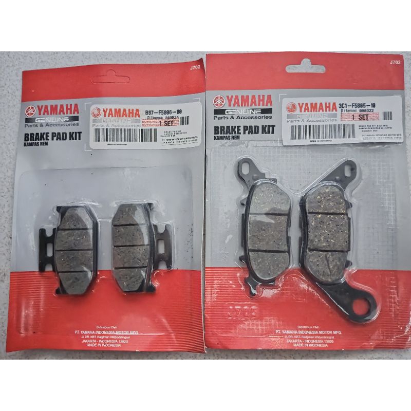 R15 V3 Set Best Buy -Genuine Yamaha Brake pad front & rear Set for R15 ...