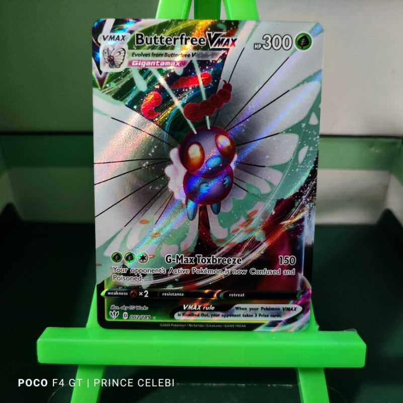 Pokemon TCG - Butterfree Vmax (with issues) | Shopee Philippines