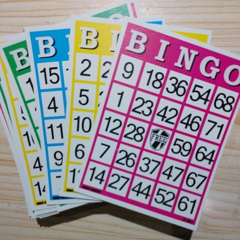 50's & 100's STANDARD SIZE COLORED BINGO CARDS IN PACK | Shopee Philippines