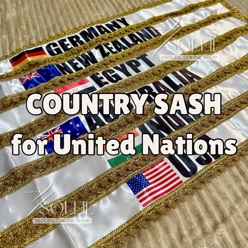 Sash for United Nations (SASH ONLY) | Shopee Philippines