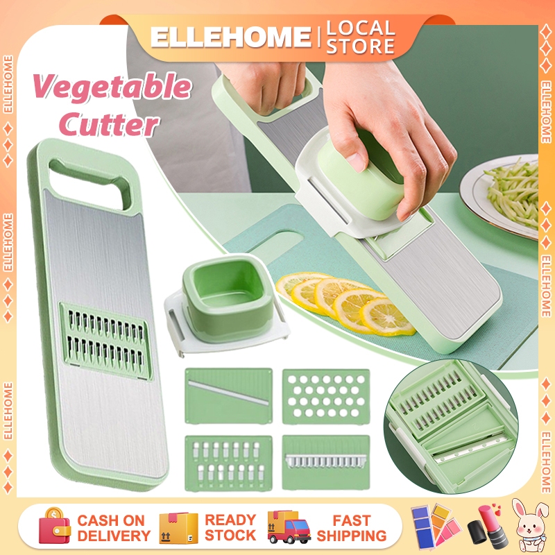 Vegetable Cutter Household 6 in 1 Stainless Steel Food Slicer Cutter ...