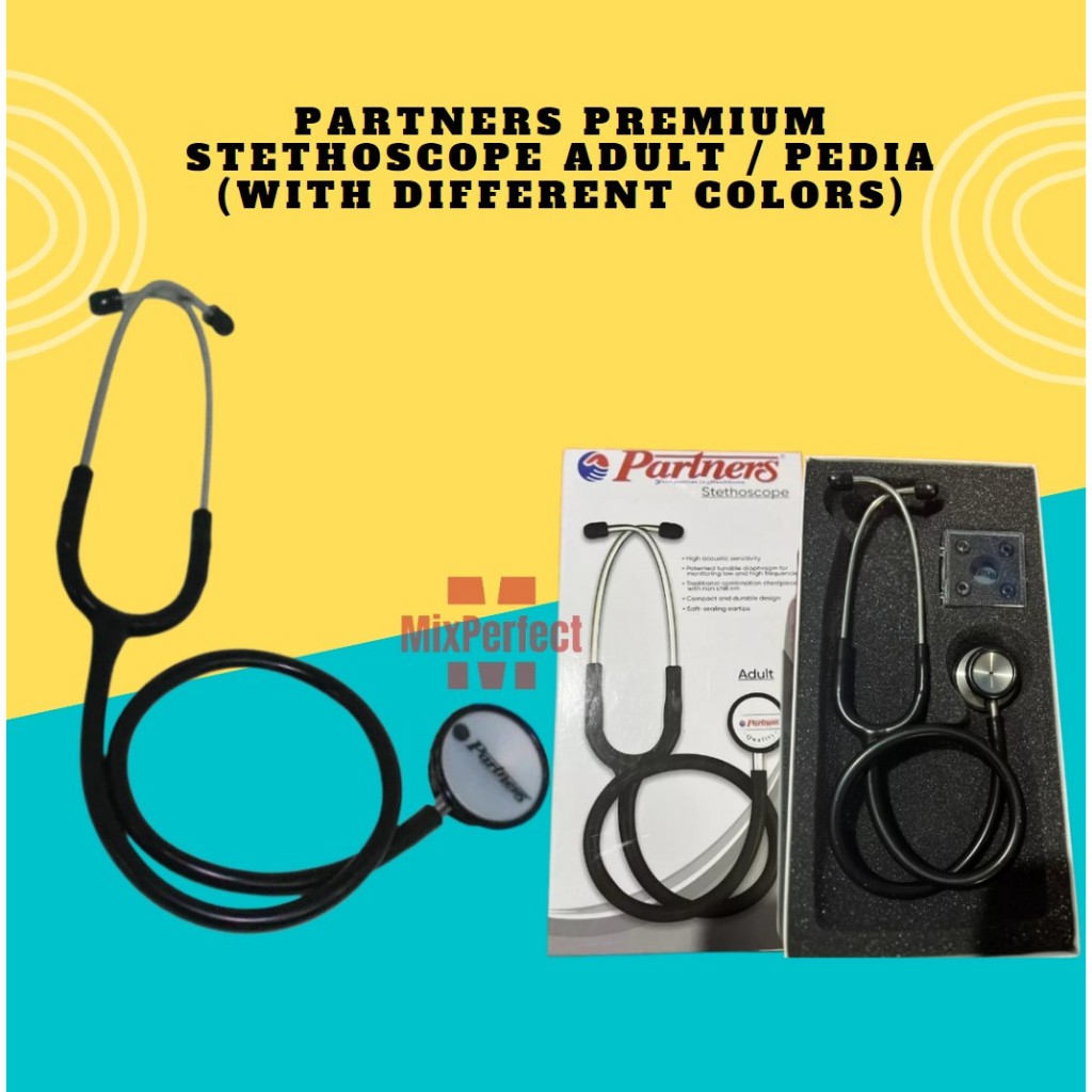 (MIX-J) Partners Premium Stethoscope Adult / Pedia (With Different ...