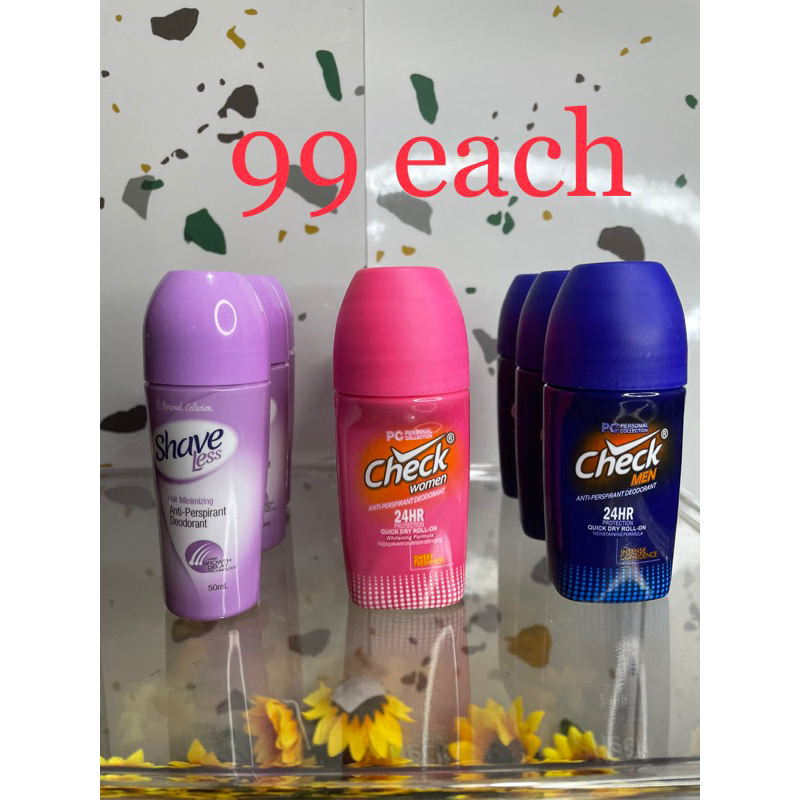Check Antiperspirant Deodorant 50ml, Shaveless deo | Shopee Philippines