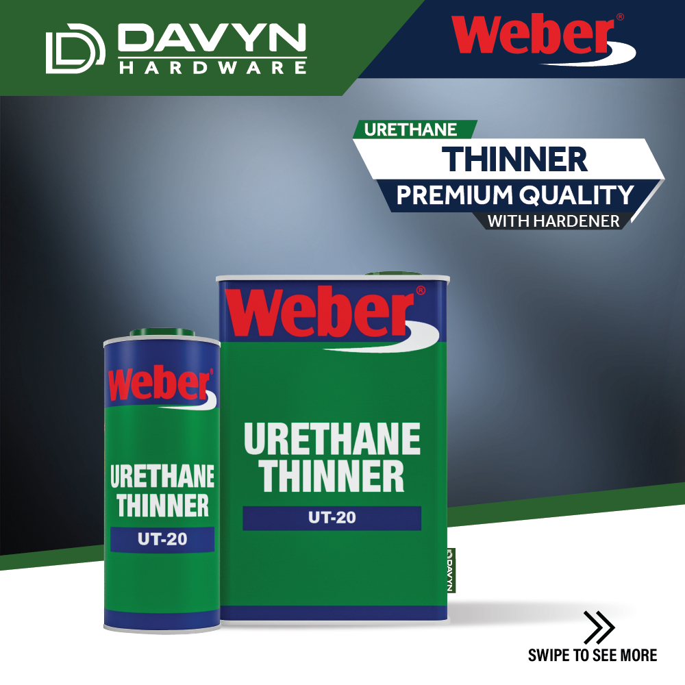 Weber Premium High Gloss Urethane Thinner - 1L | 4L | Shopee Philippines