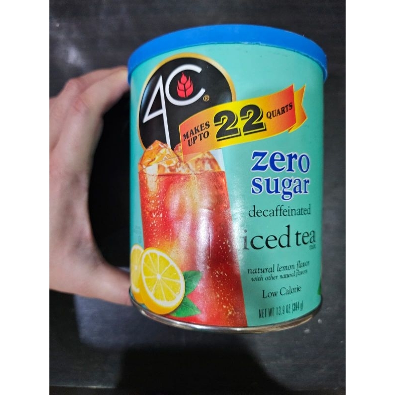 4C Green Tea / Decaf Iced Tea/ Half and Half Zero Sugar Makes 22 Quarts ...