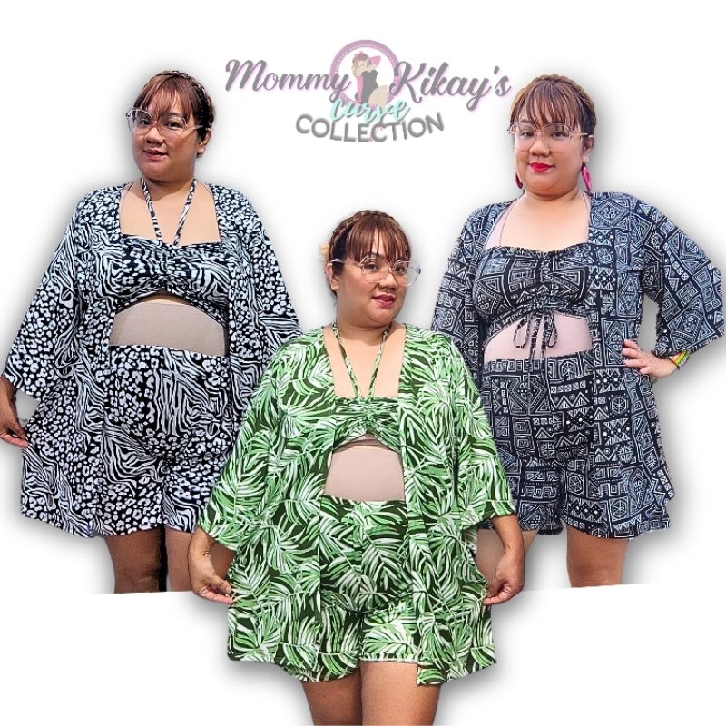 Mommy Kikay's Collection REAL PLUS SIZE 3 IN 1 KIMONO COVER UP SUMMER ...