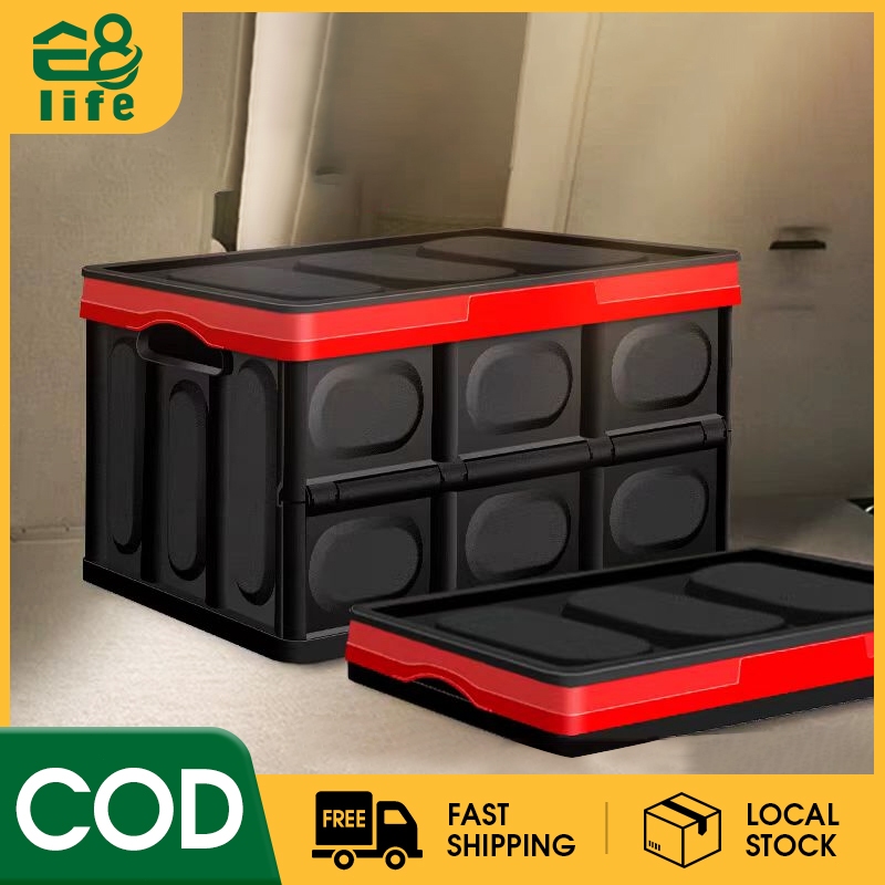 E8LIFE Home Organizer Foldable Storage Box 30/60L Portable Storage Box ...