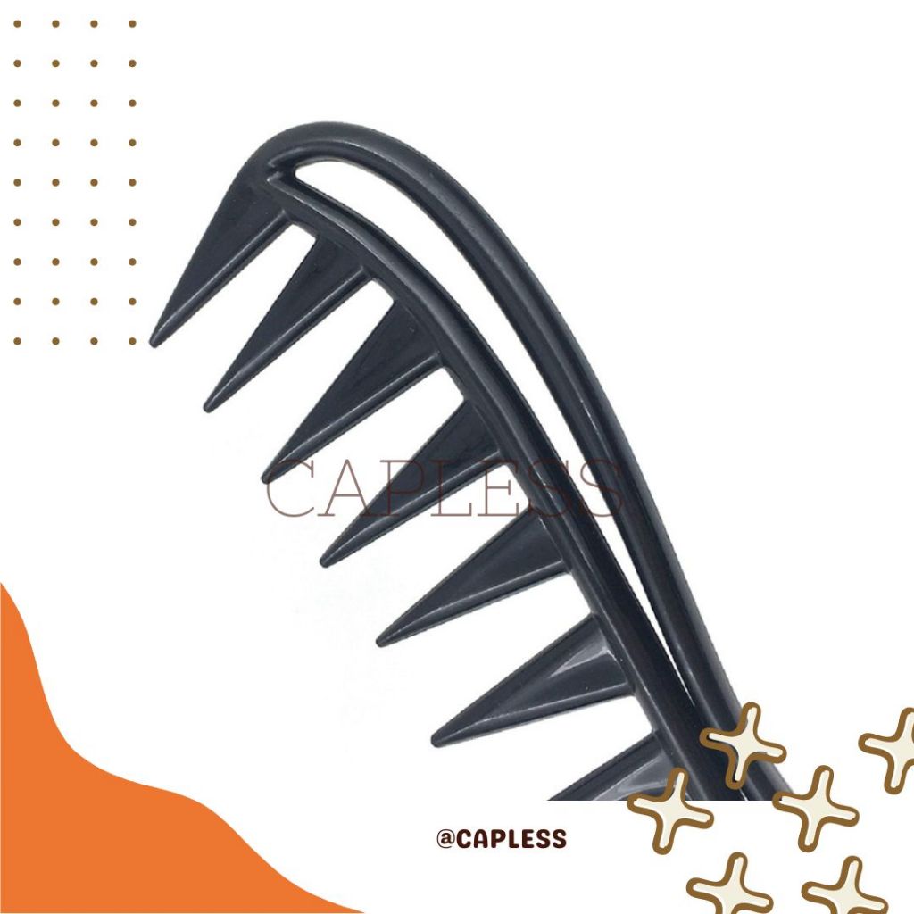 Wide Gap Anti-Static Shark Hair Comb Plastic Curly Hair Salon ...