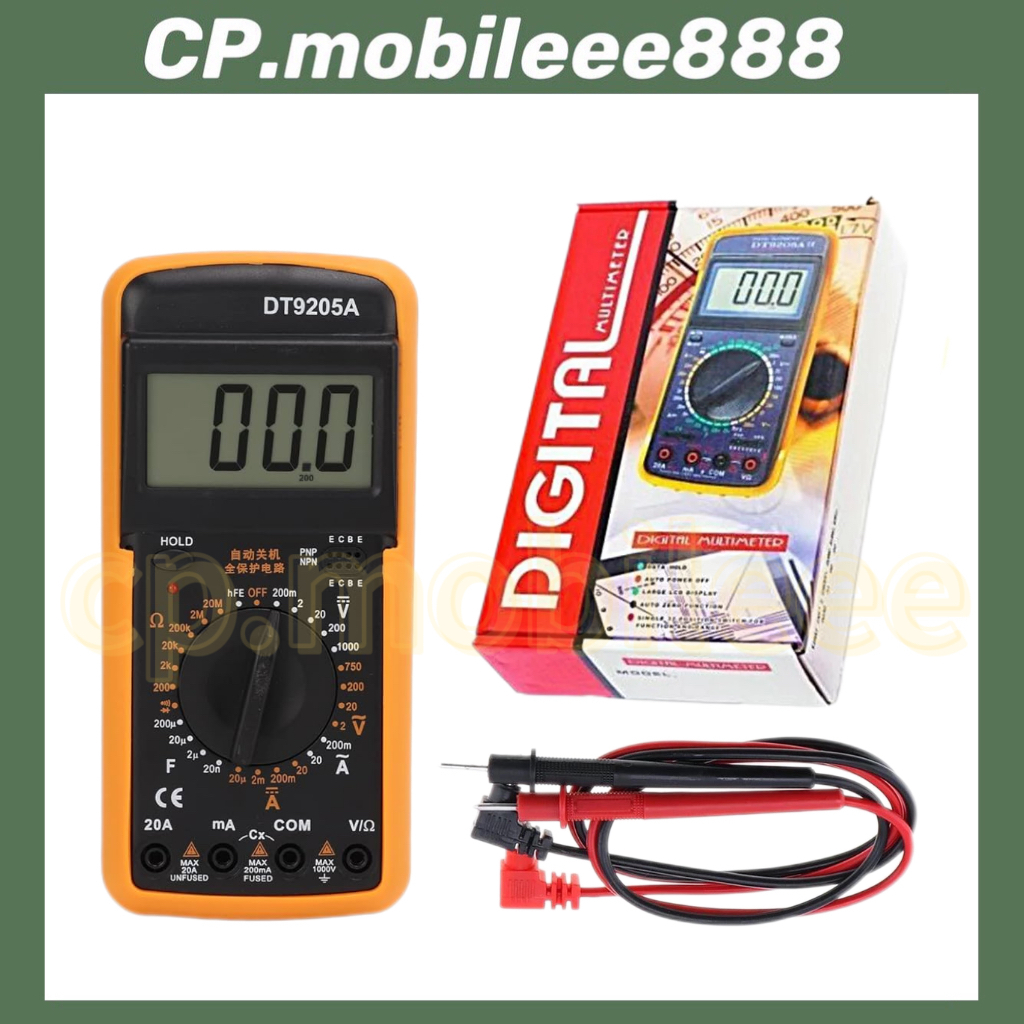 DT-9205A UT-9505T Digital Multimeter ACDC LCD Voltmeter Ammeter Resistance Capacitance Meter ...