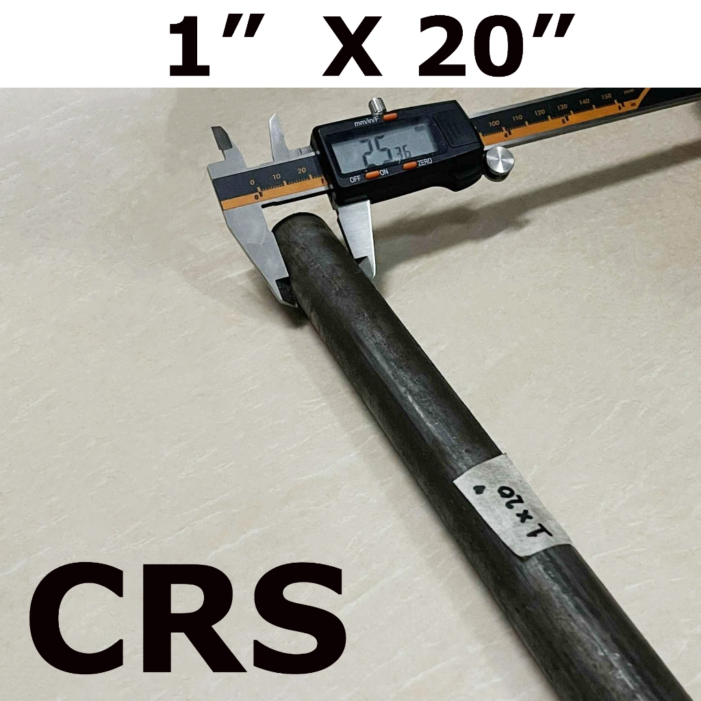 CRS SHAFTING 1" X 20" COLD ROLLED STEEL CR SHAFTING ROUND BAR == 1" X ...