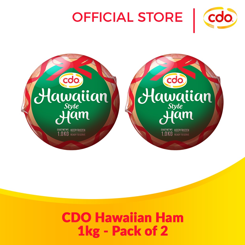 CDO Hawaiian Style Ham 1kg - Pack of 2 | Shopee Philippines