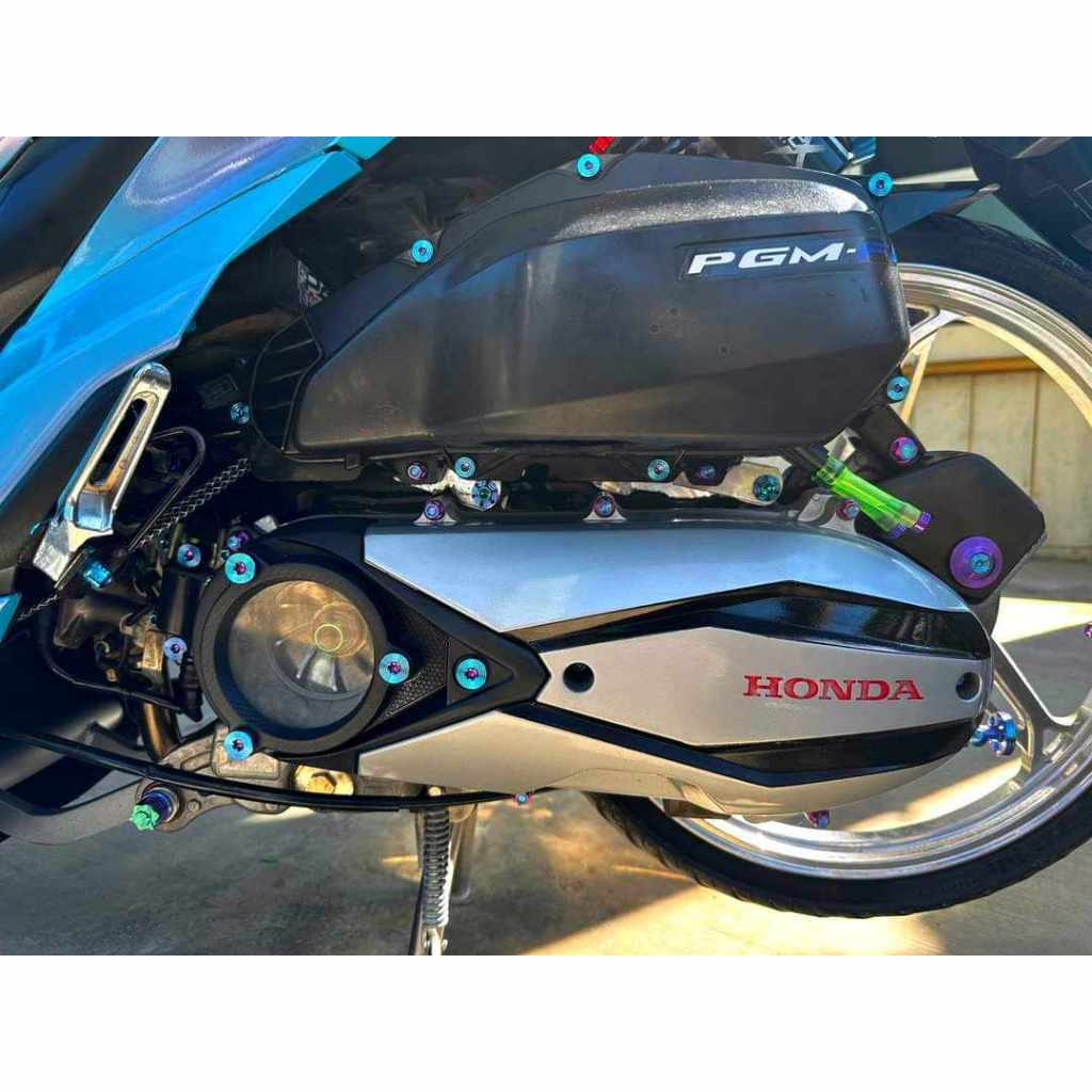 TEAL BLUE Honda click Gilid set Hand lathe design gr5 | Shopee Philippines