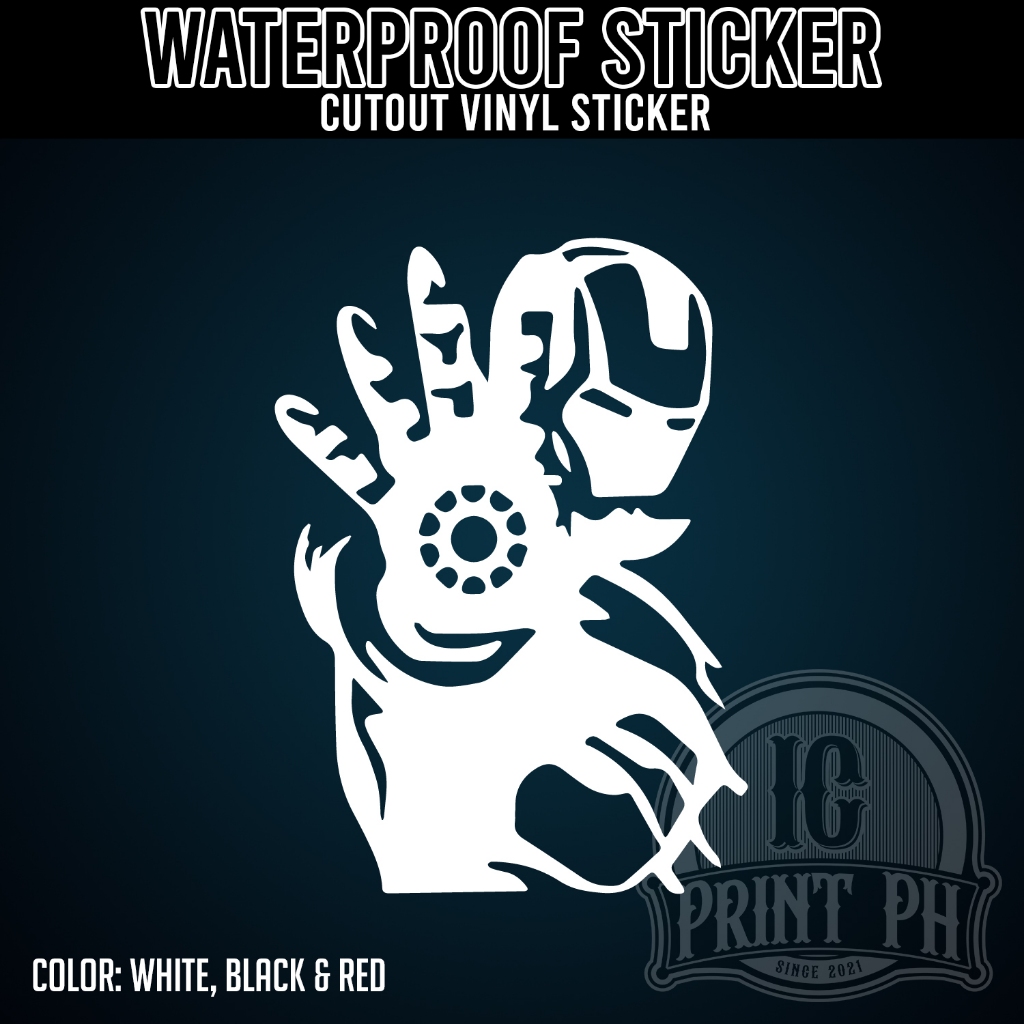 IRON MAN V3 Cutout Vinyl Sticker / Decal, Waterproof | Shopee Philippines
