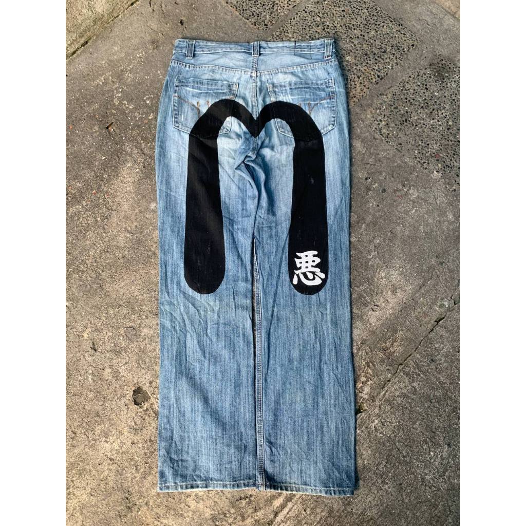 EviZuue Daicock Evil Baggy pants y2k | Shopee Philippines