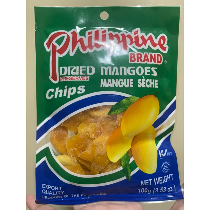 Philippine Brand DRIED MANGO CHIPS 100grams | Shopee Philippines