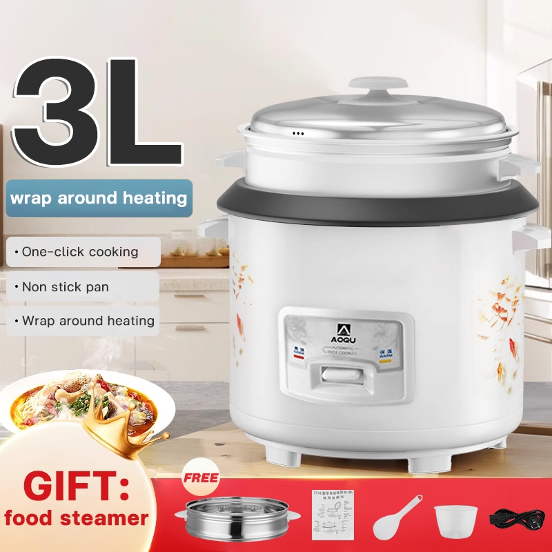 3L rice cooker with steamer mini rice cooker multifunctional electric ...