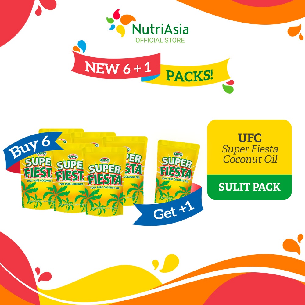 UFC Super Fiesta Coconut Oil 1L 6+1 Sulit Pack | Shopee Philippines