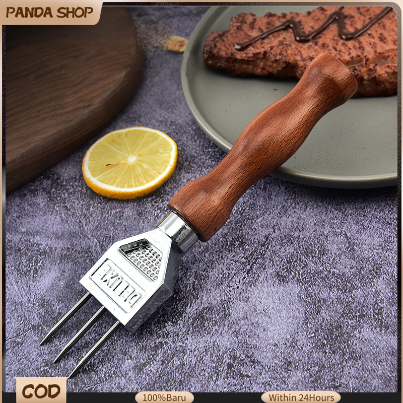Manual Trident Ice Pick Ice Crusher Solid Wood Handle Ice Chipper ...