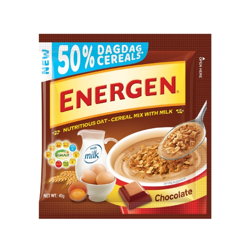 Energen Araw-Arawin Chocolate Hanger More Cereals 40gx10s | Shopee ...