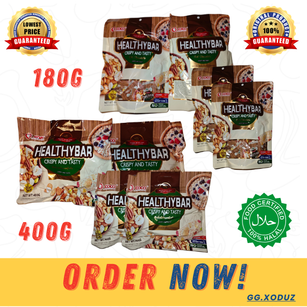 AUTHENTIC COCO HEALTHY BAR CRISPY AND TASTY [HALAL CERTIFIED] - AVAILABLE IN 400G & 180G ...