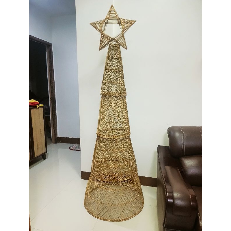 New Collapsible Rattan 4layer Christmas tree(6ft) | Shopee Philippines