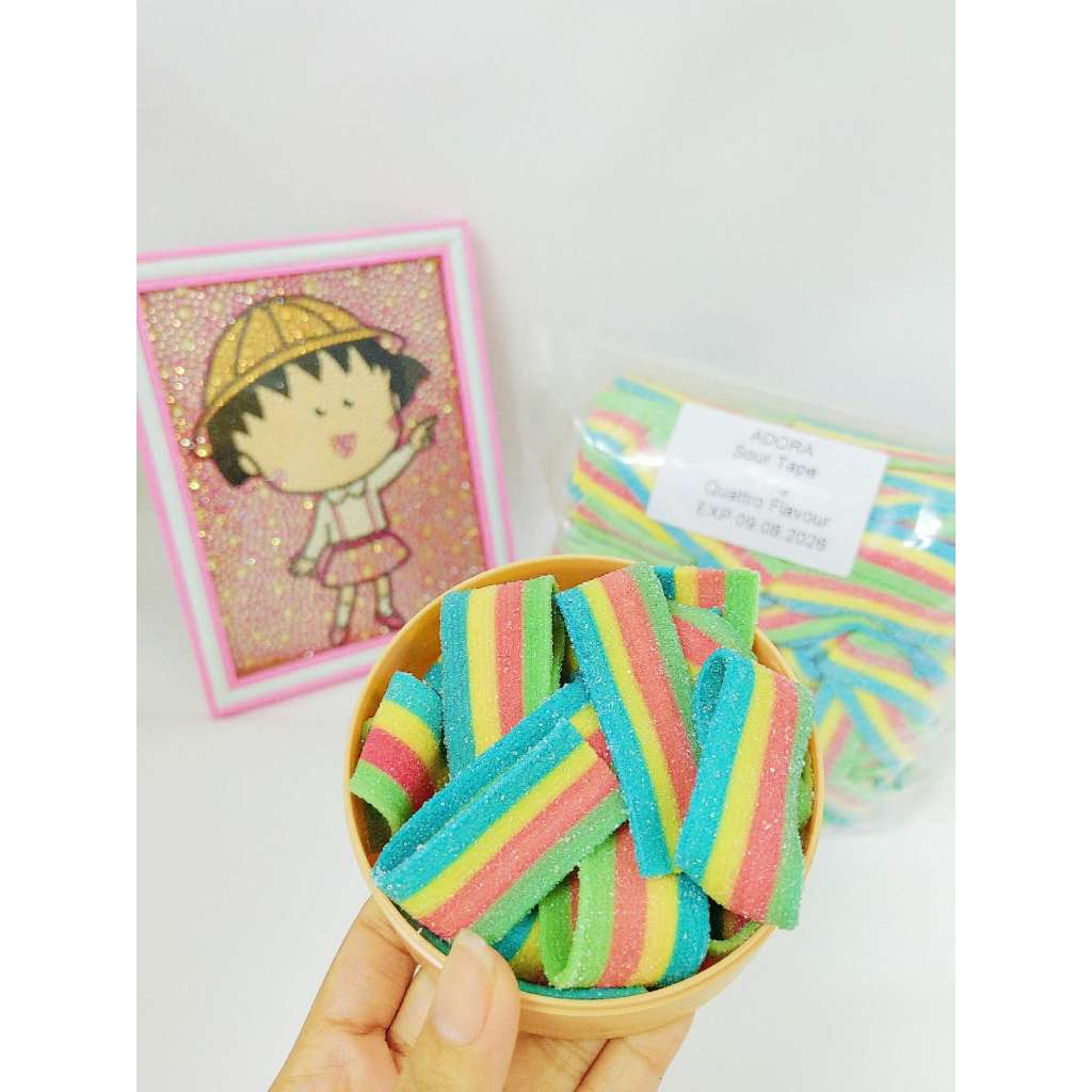 2.5KG Sour Tape Sour Belt Gummy Candy SUGAR CRASH | Shopee Philippines