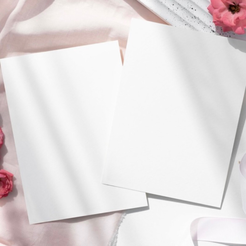 [RUSH] 5r 4r 3r Thick White Invitation Vellum Cards for Weddings ...