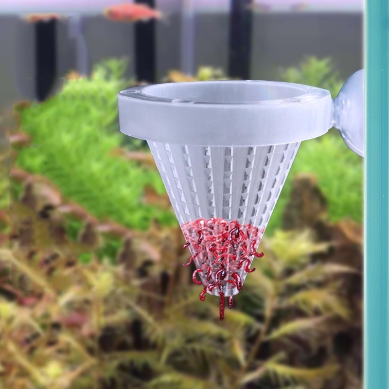 Aquarium Fish Tank Plastics Water Flea Funnel Cone Cup Ring Nematode ...