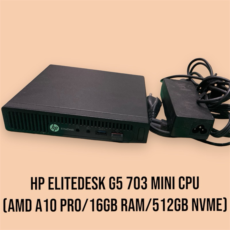hp elitedesk 705 g3 mini cpu (a10 pro/16g ram/512gb ssd) | Shopee ...