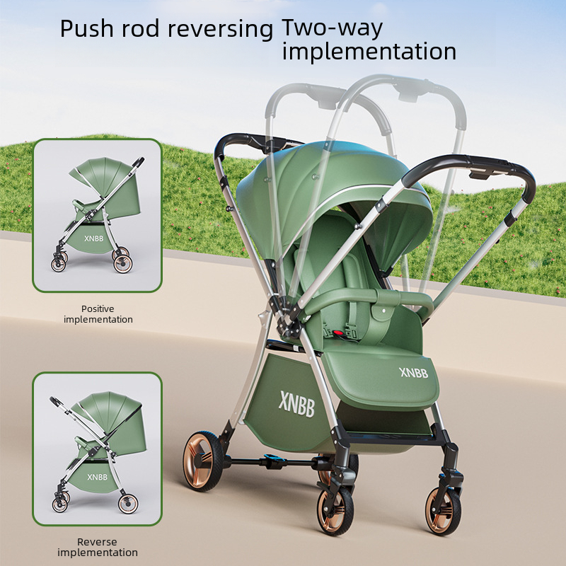 Baby stroller Multi-functional two-way flip baby stroller with canopy ...