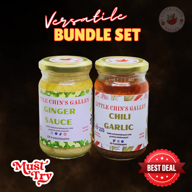 Hainanese Asian Chili Garlic and Ginger Scallion Sauce Bundle set ...