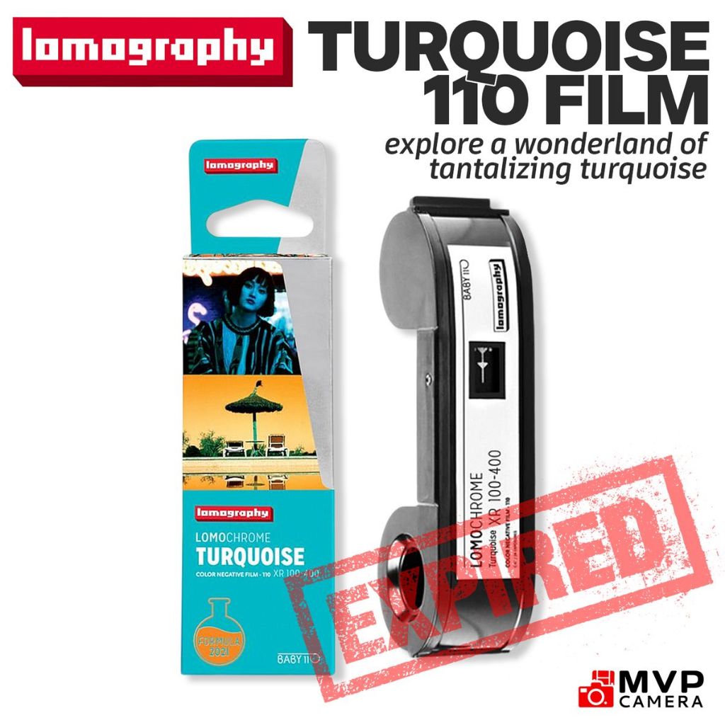 LOMOGRAPHY LomoChrome Turquoise 2021 ISO 100–400 110 Negative Film C41 ...
