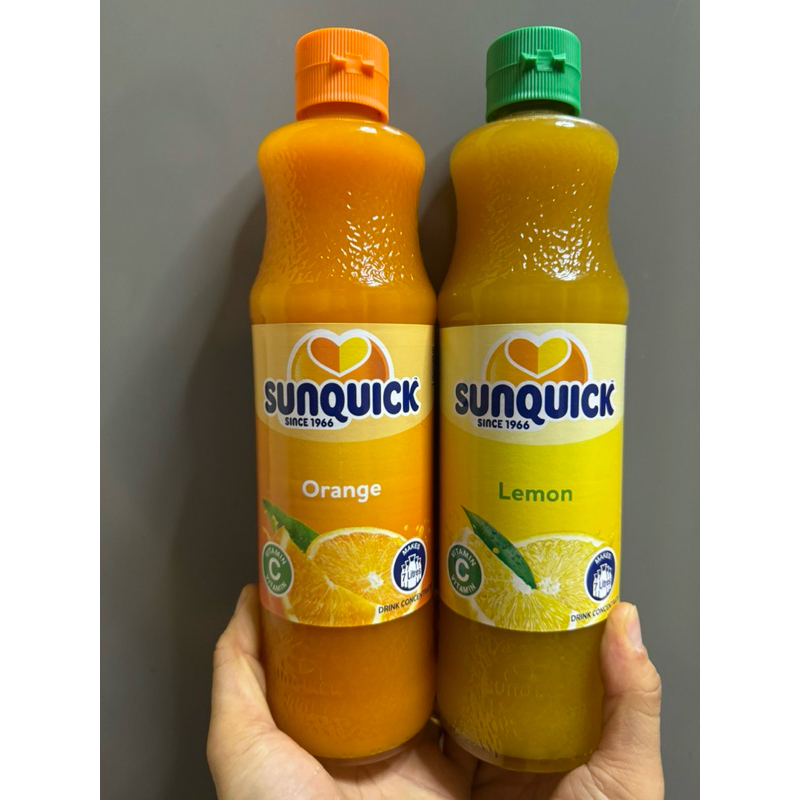 330ml / 700ml Sunquick Concentrated Orange or Lemon Juice With Vit C ...