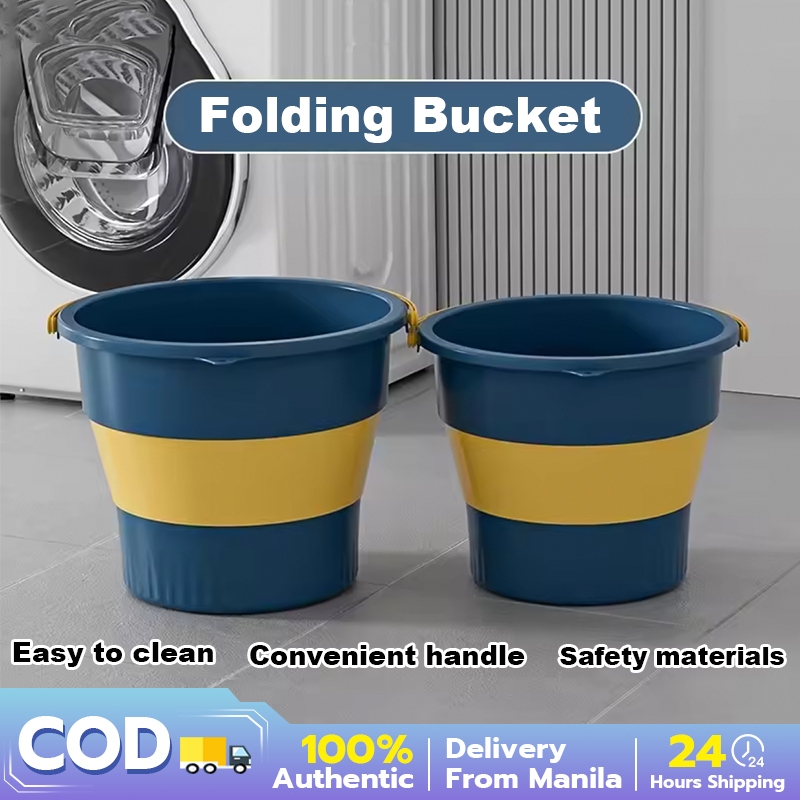 multifunction foldable Plastic bucket Car Wash pail collapsible Foot ...