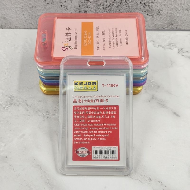 (1pc) 54x85 mm vertical transparent colored id case | Shopee Philippines