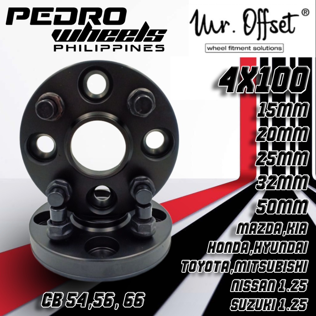 HC 4x100 15mm 20mm 25mm 32mm 50mm Mr. Offset Forged Hubcentric Wheel ...