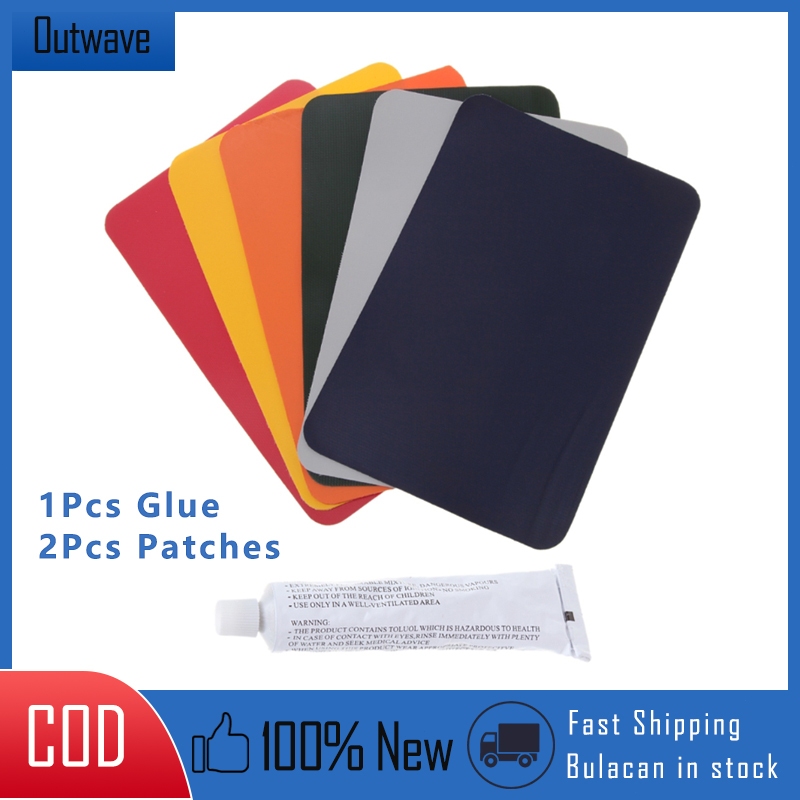 3Pcs Inflatable Boat PVC Waterproof Repair Patch Glue Kit for Pool ...