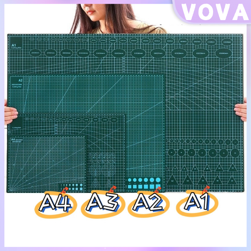 Cutting Mat PVC Cut Pad A1A2 A3 A4 Patchwork Double-sided Self Healing Cutting Pad DIY Tool ...