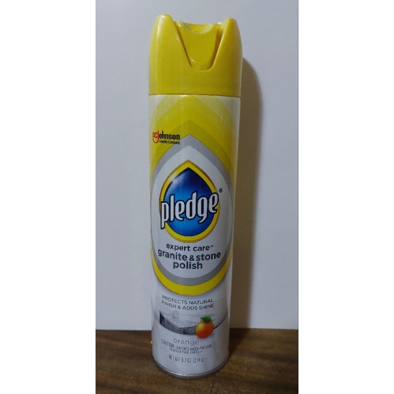 Pledge Expert Care Granite & Stone Polish Orange 274g | Shopee Philippines