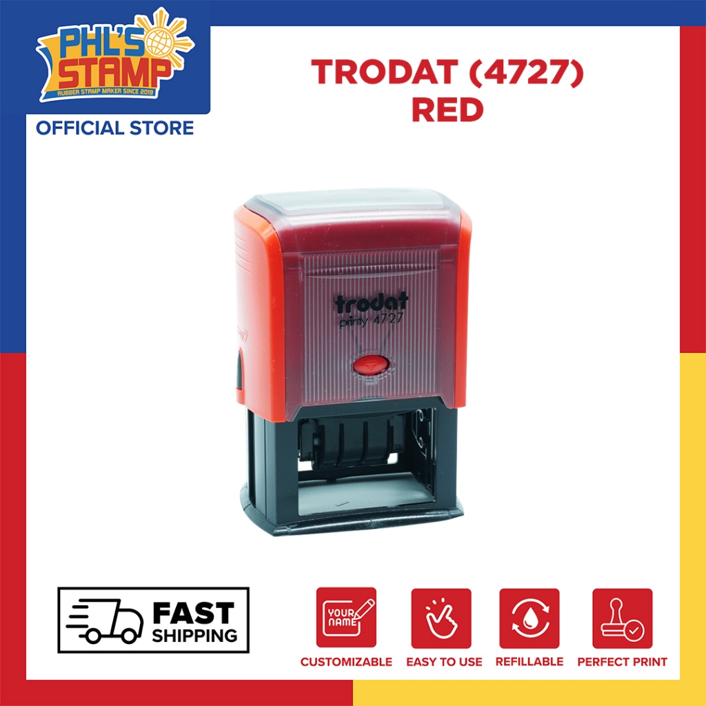 TRODAT 4727 PERSONALIZED STAMP | Shopee Philippines
