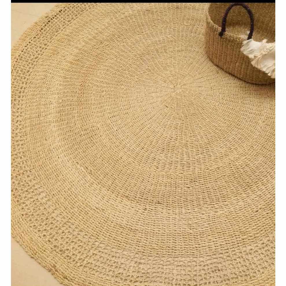 Native Abaca round carpet 6 feet | Shopee Philippines