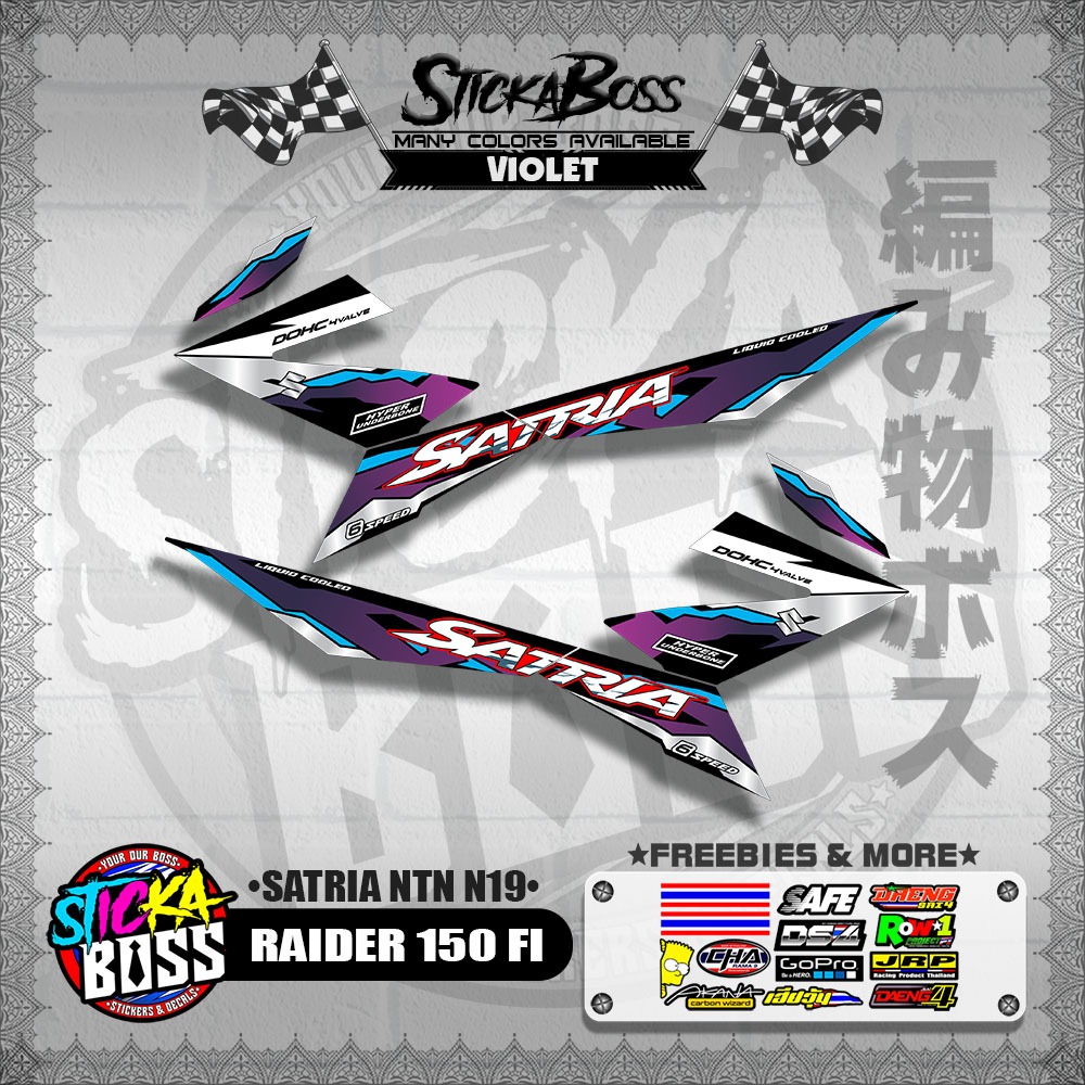 RAIDER 150 FI DECALS ( SATRIA NTN N19 )【WITH FREEBIES】 | Shopee Philippines