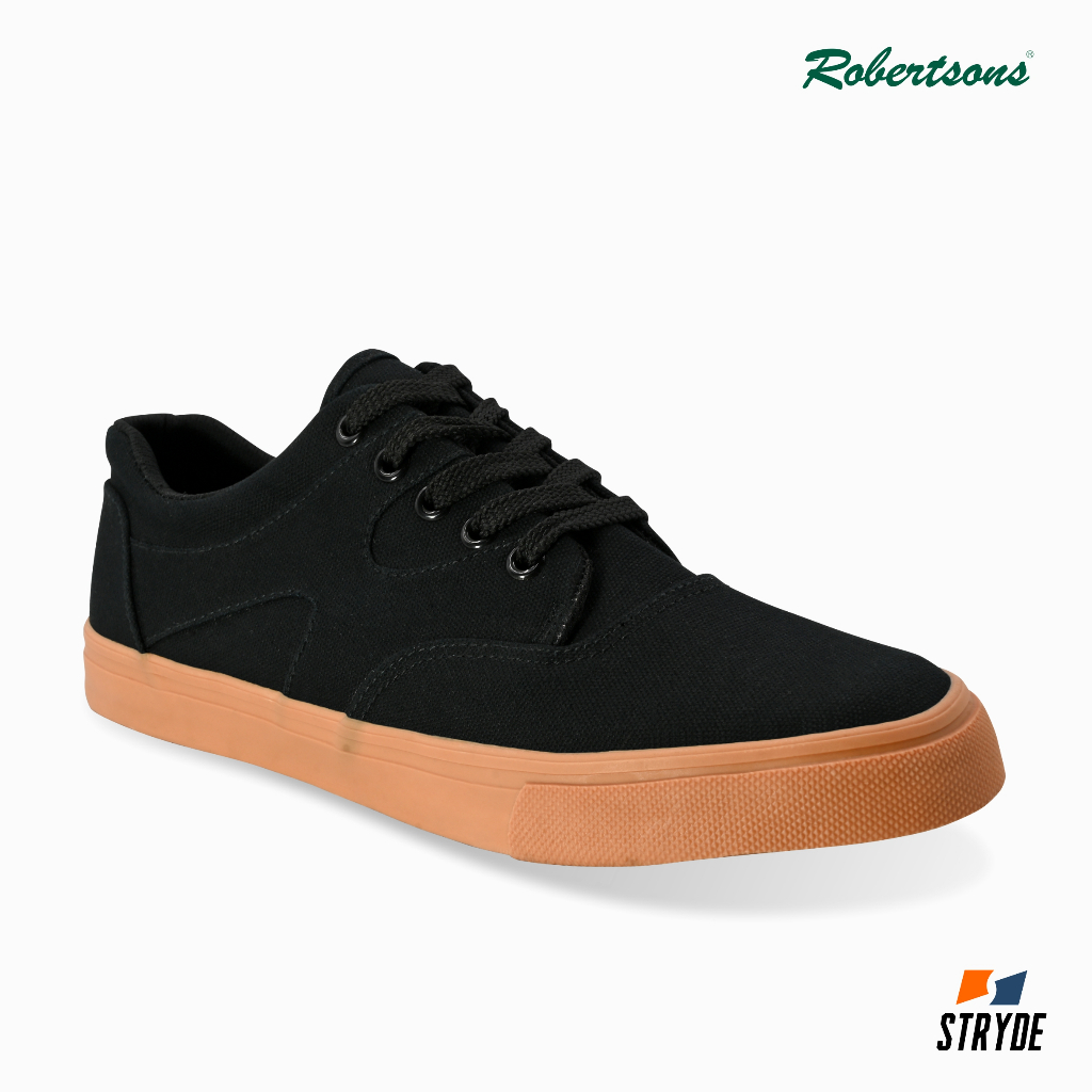 Robertsons Canvas Men's Shoes CJ07 Black | Shopee Philippines