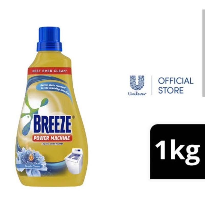 1Liter BREEZE POWER Liquid Detergent . | Shopee Philippines