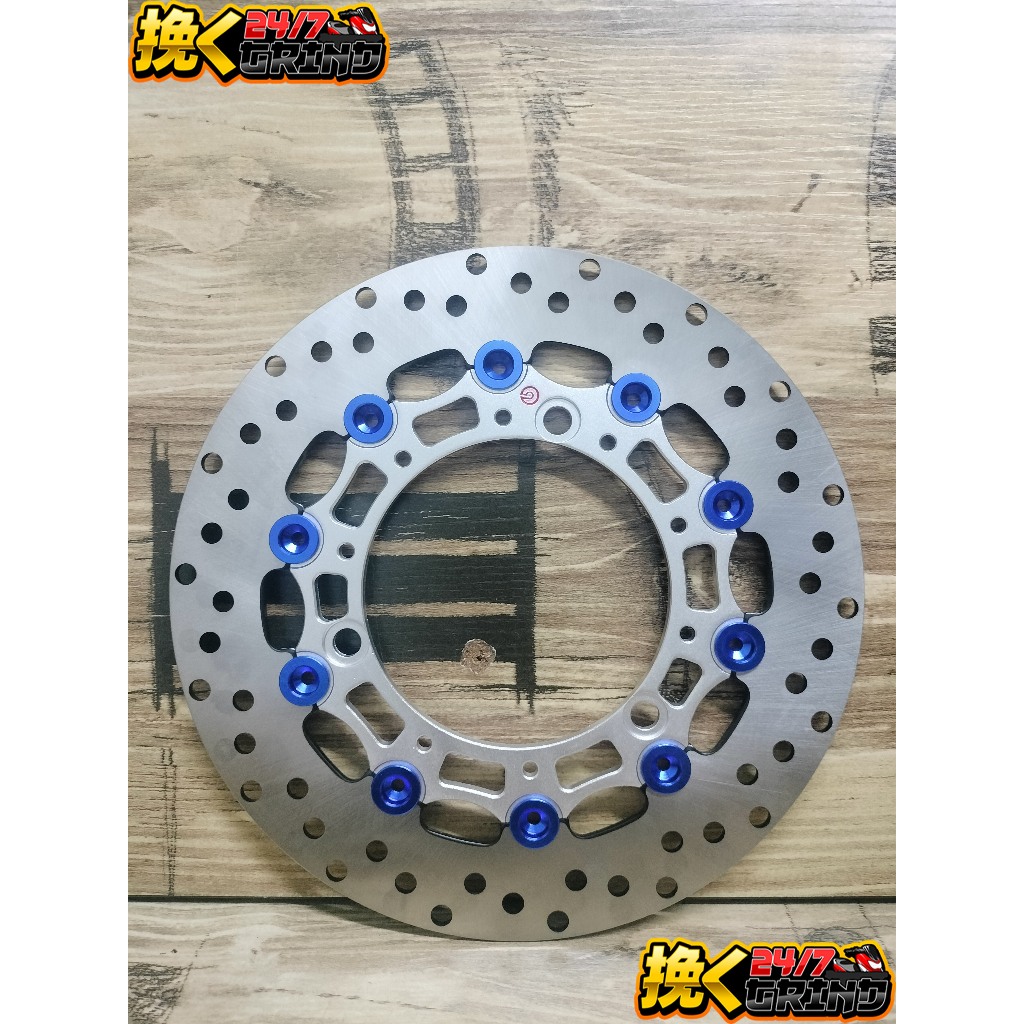 CNC Floating Rotor Disc Brake 260mm Universal BREMB 3 Holes Nmax v1 v2 / Aerox v1 v2 PLUG AND ...