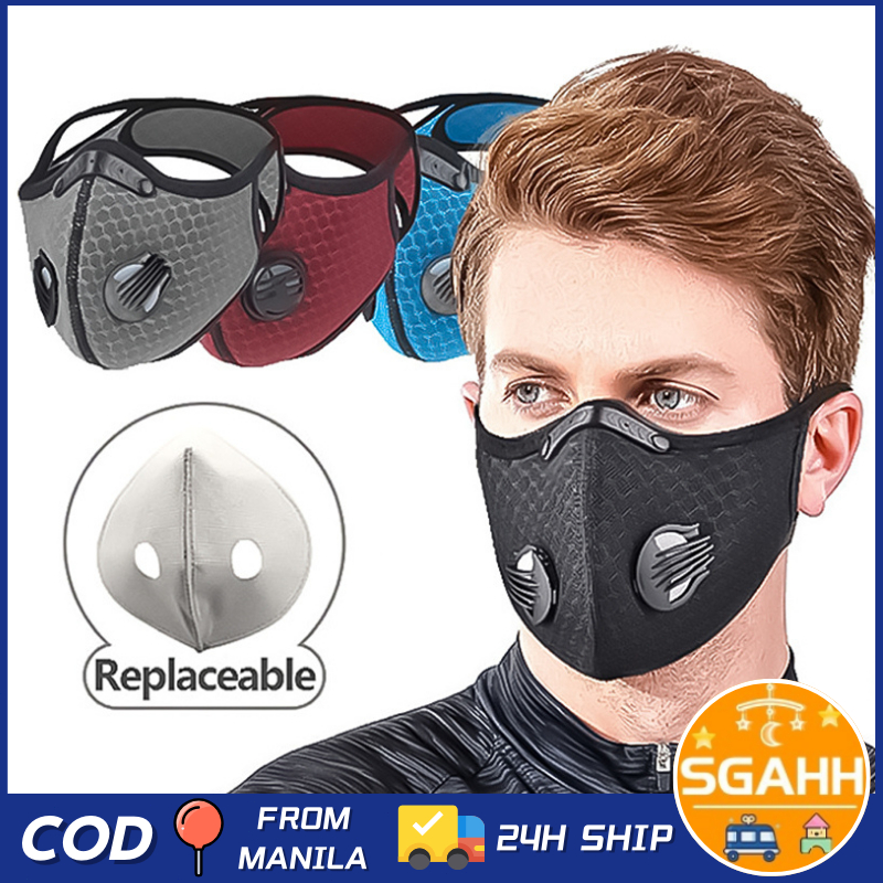 Original Washable KN95 3D Face Mask With PM2.5 Filter For Adults Double ...
