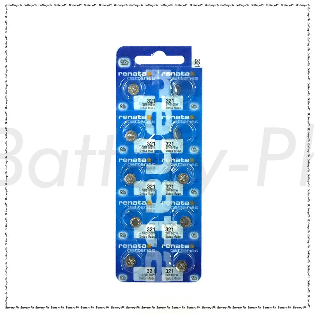 Renata 321-SR616SW Battery Pack of 10pcs ORIGINAL (battery_ph) | Shopee ...